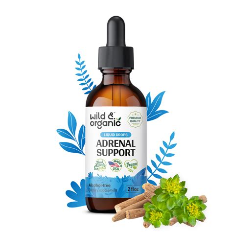 Buy Adrenal Support Tincture 2 Fl Oz Bottle Wild And Organic