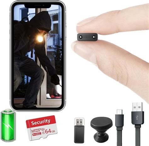 Amazon Com Free 64GSmallest Wireless Battery Spy Camera HD1080P Mini Wifi Camera Small Baby