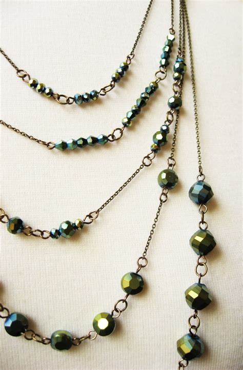 Multi Strand Chain And Bead Necklace How Did You Make This Luxe Diy