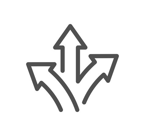 Direction Related Icon Outline And Linear Vector 17169984 Vector Art