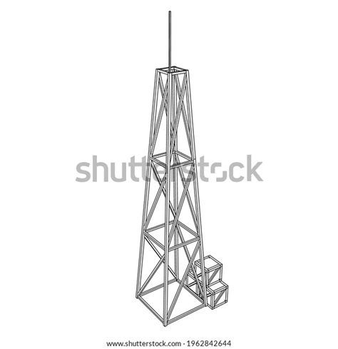 Antenna Telecommunications Signal Transmitter Radio Tower Stock Vector