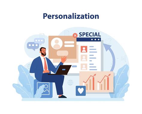 Personalization In Consumer Engagement Set A Man Customizes Customer Profiles For Targeted