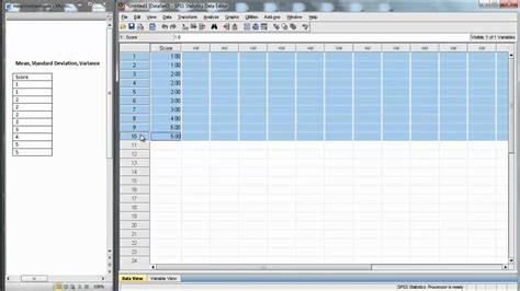 Spss Descriptive Statistics Youtube
