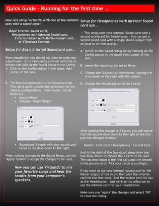 Virtual Dj 6 Setup Quick Guide PDF