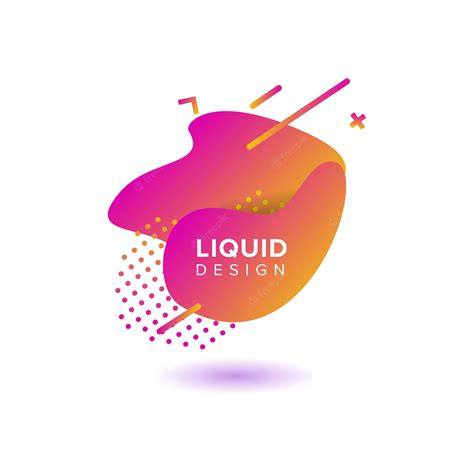 Premium Vector Color Abstract Liquid Shape Fluid Color Overlap