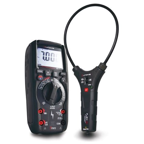 KIT Uniks Multimetro TRMS AC DC E Pinza FLEX AC A KITTITANIUMBT