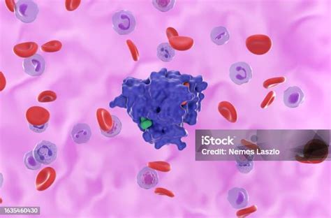 Kras G12c Mutation In Nonsmall Cell Lung Cancer Isometric View 3d