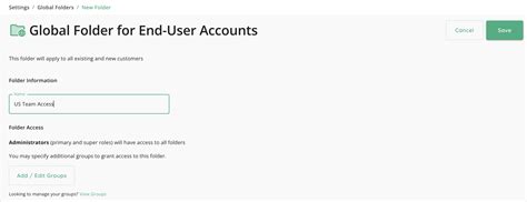 Global Password Folders Cyberqp