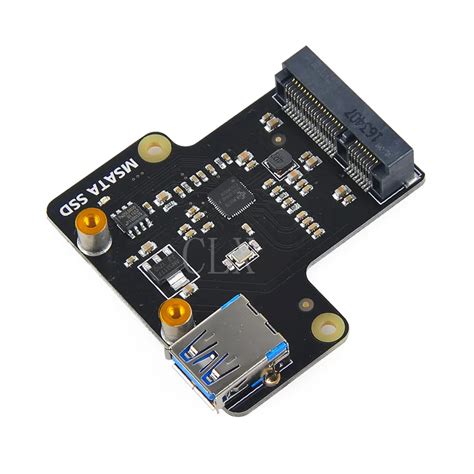 MSATA SSD Storage Expansion Board For Raspberry Pi 3B 3B USB 3 0 X850 Module Black From