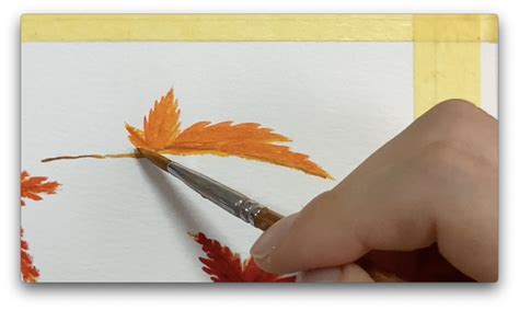 アレンジ自在！紅葉の描き方 みつまたアート Mitsumata Art