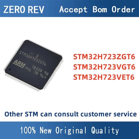 Mcu 마이크로 컨트롤러 Stm32h723zgt6 Stm32h723vgt6 Stm32h723vet6 32 비트