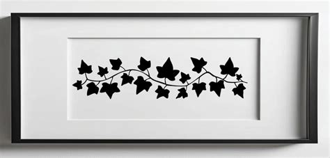 Climbing Ivy Border Trailing Vector File For Cutting Vinyl Laser Svg