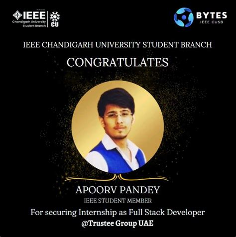 Apoorv Pandey On Linkedin I Am Thrilled To Announce That I Have