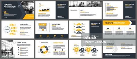 노란 프레 젠 테이 션 템플릿 및 인포 그래픽 요소 배경입니다 사업 연례 보고서 전단지 기업 마케팅 전단지 광고 브로셔 현대적인