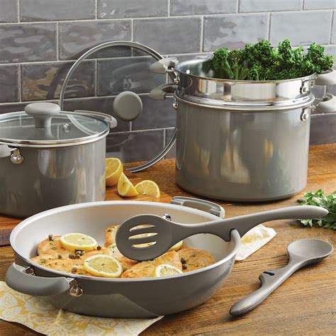 Rachel Ray Cook Create 11pc 13 In Aluminum Cookware Set With Lid