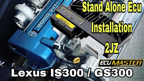 Stand Alone ECU Installation ~ ECU Master PnP Kit For Lexus IS300 / GS300 - YouTube