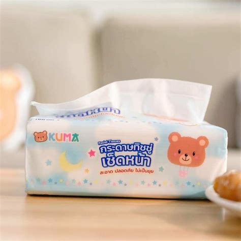กระดาษทิชชู คุมะ 1ห่อ 168แผ่น Pingzashop Thaipick