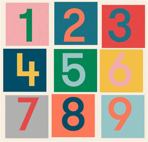 Numbers Portfolio Wall Prints Picture Book