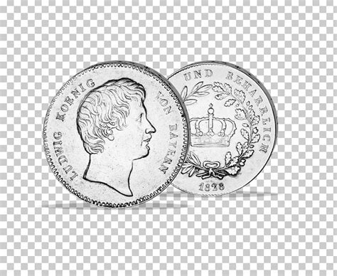Coin Silver Kronenthaler Ludwig I Of Bavaria Font PNG Clipart All