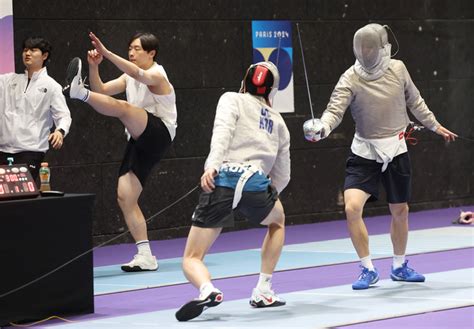 내일의 파리 올림픽 남자 사브르 대표팀 단체전 3연패 도전