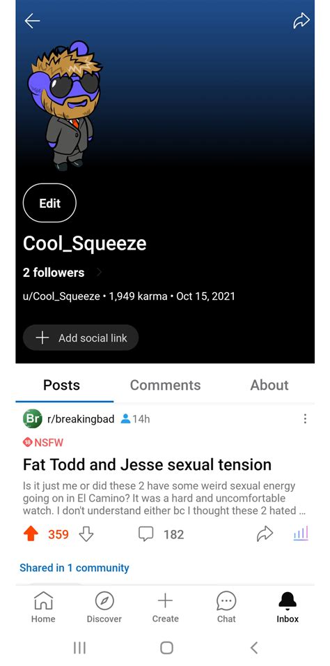 Banned From Rbreakingbad For Sexual Tension Post Rokbuddychicanery
