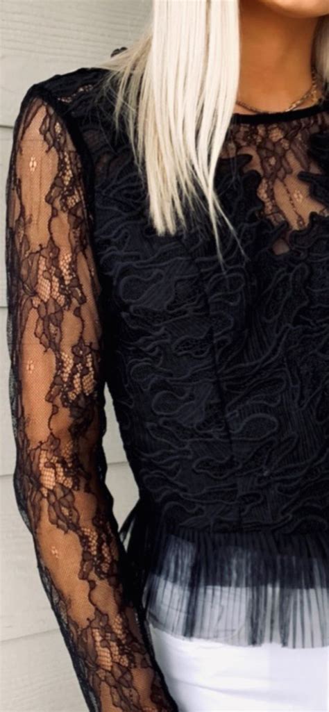Temptress Long Sleeve Lace Crop Top Long Sleeve Lace Crop Top Lace
