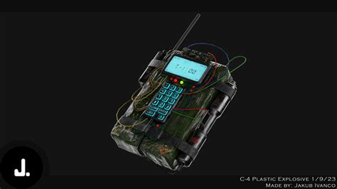 C4 Plastic Explosive Buy Royalty Free 3d Model By Jakub Jacobb3d