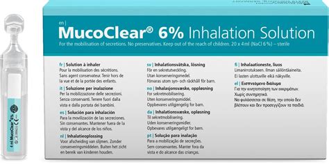 Mucoclear 6 Solution Sterile Hypertonic Inhalation Solution For