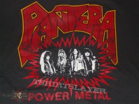 Pantera Power Metal Original 1988 Band Shirt Tshirtslayer Tshirt
