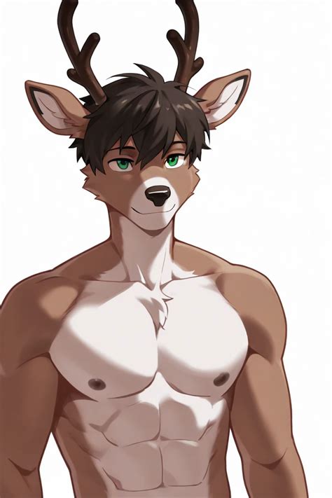 Masterpiece 4k Ultra Detailed A Deer Furry Deer Furry Masculine