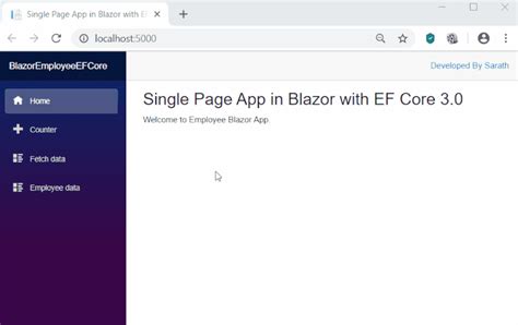 Create A Single Page App With Blazor Server And Entity Framework Core