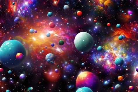 Premium Photo Planets And Galaxy Science Fiction Wallpaper Beauty Of
