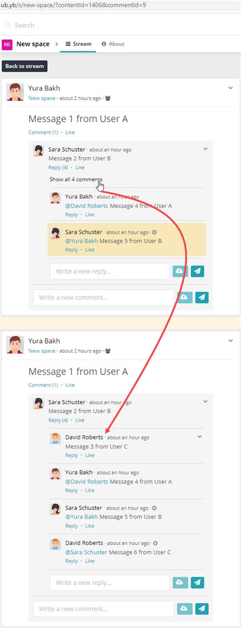 Replied Comments Accessed By A Notification Hide Next Replies · Issue