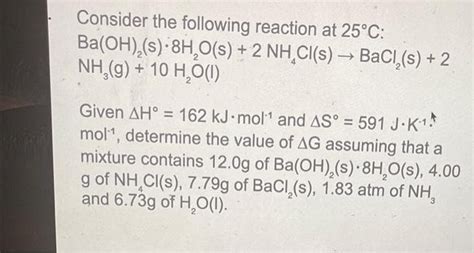 Answered Consider The Following Reaction At… Bartleby