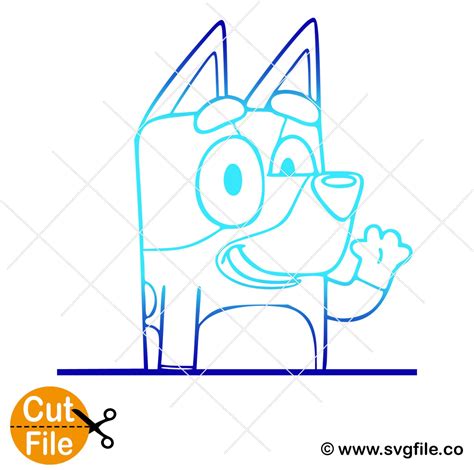 Bluey Peek A Boo Svg Cut File 099 Cent Svg Files Life