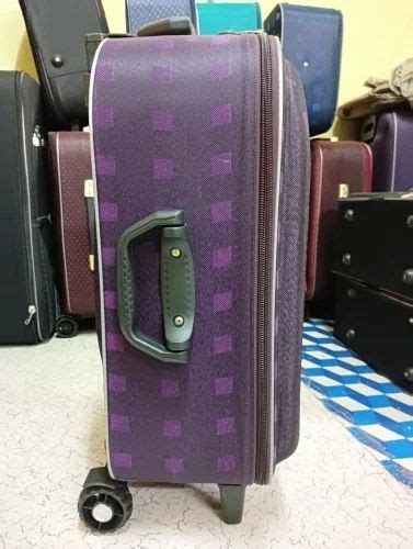 Purple Checked Trolley Bag Size Model Name Number Limbiware Sp At Rs In Chennai