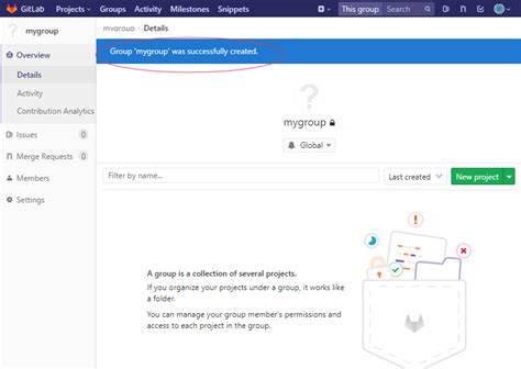 Gitlab创建组 Gitlab 教程