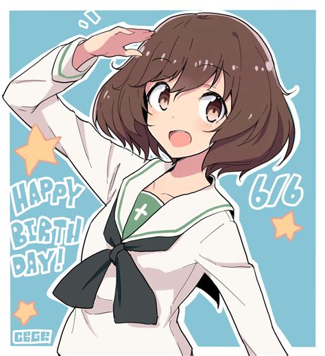 Safebooru 1girl Absurdres Akiyama Yukari Artist Name Bangs Blue