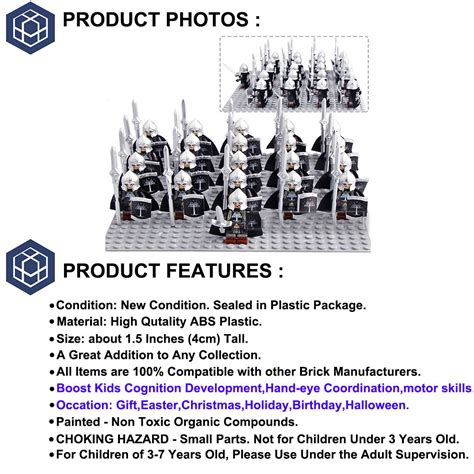 Lotr Gondor Heavy Spears Infantry Army Set 21 Minifigures Lot