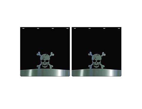 Semi Truck Flatbed Mud Flaps With Naked Skull Anchor Weights Walmart