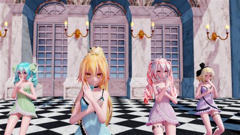 Mmd Miku Teto Rin Neru Iaia Idea Rhythm By Swingsong On Deviantart