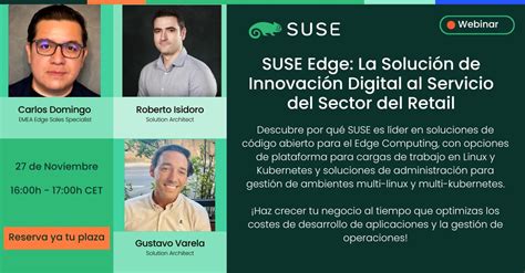 Edge Suse Linux Kubernetes Retail Webinar Edgecomputing