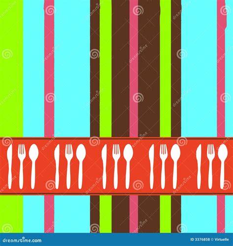 De Uitnodiging Van Het Diner Vector Illustratie Illustration Of