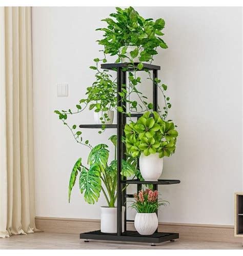 화분 선반 거실 화분대 베란다 층 식물 스탠드 여러 꽃 냄비 홀더 파종기 랙 스토리지 디스플레이 실내 정원 발코니 티몬