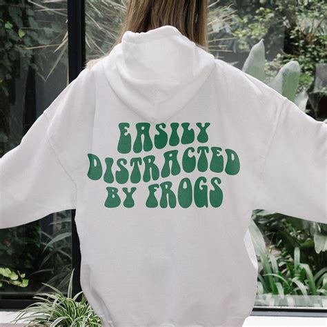 Cute Frog Hoodie Frog Sweatshirt Frog Sweater Frog Jumper Frog T Shirt