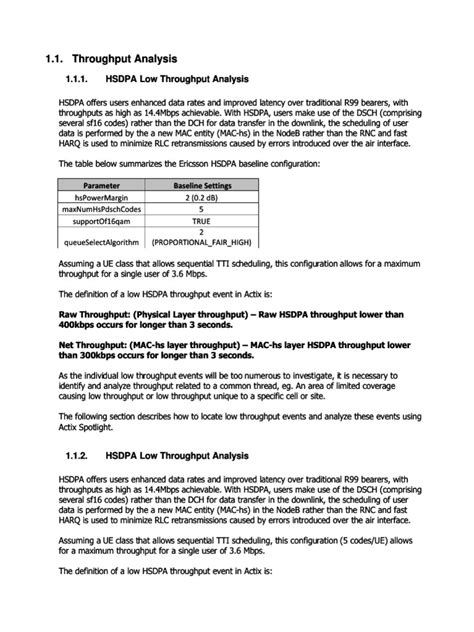 Actix Hsdpa Optimization Pdf High Speed Packet Access Electronics