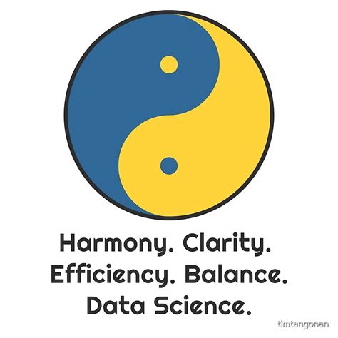 Yin Yang Python Data Science By Timtangonan Redbubble