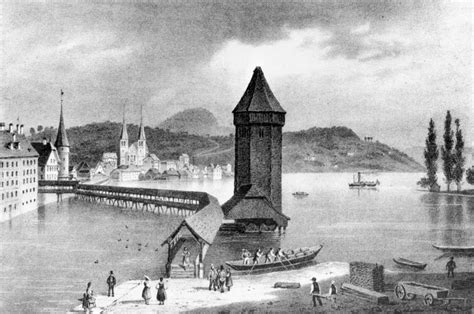 The Water Tower Is A Special Monument Bridges Of Lucerne