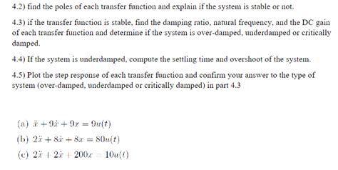 Solved If The Transfer Function Is Stable Find The Chegg
