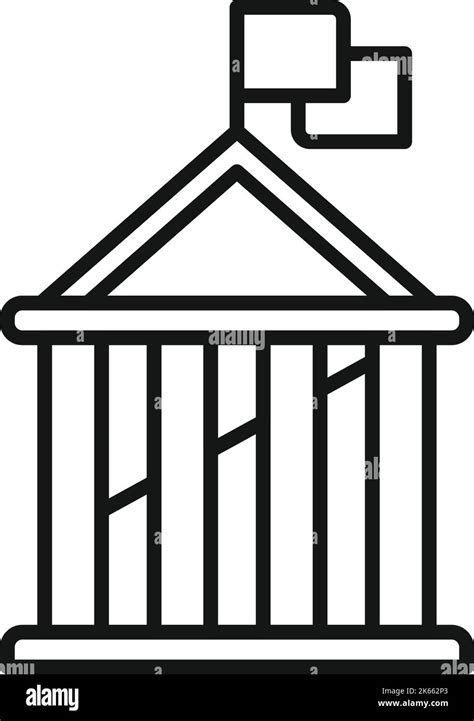 Expertise Building Icon Outline Vector Quality Standard Work Trust